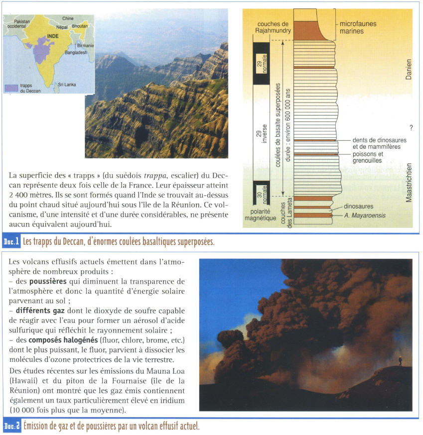 Un épisode volcanique majeur (point chaud)